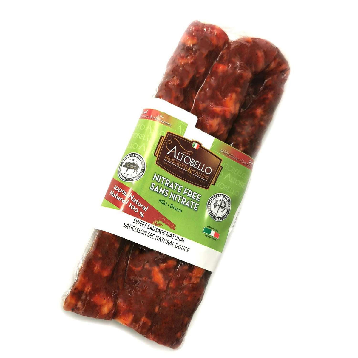 Altobello Mild Sausage (Cacciatore) (250 g) — Jesse Tree Fine Foods Retail